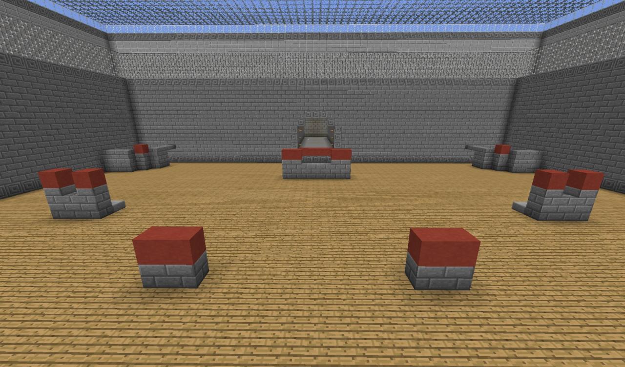 Red vs Blue PVP arena Minecraft Map