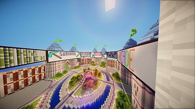 Nice Middle-SIzed Spawn Template | Made For Mini-Games Server Minecraft Map