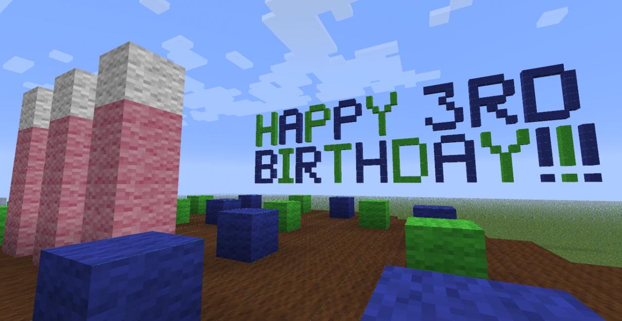 Planet Minecraft 3rd Birthday - Birthday Cake Minecraft Map