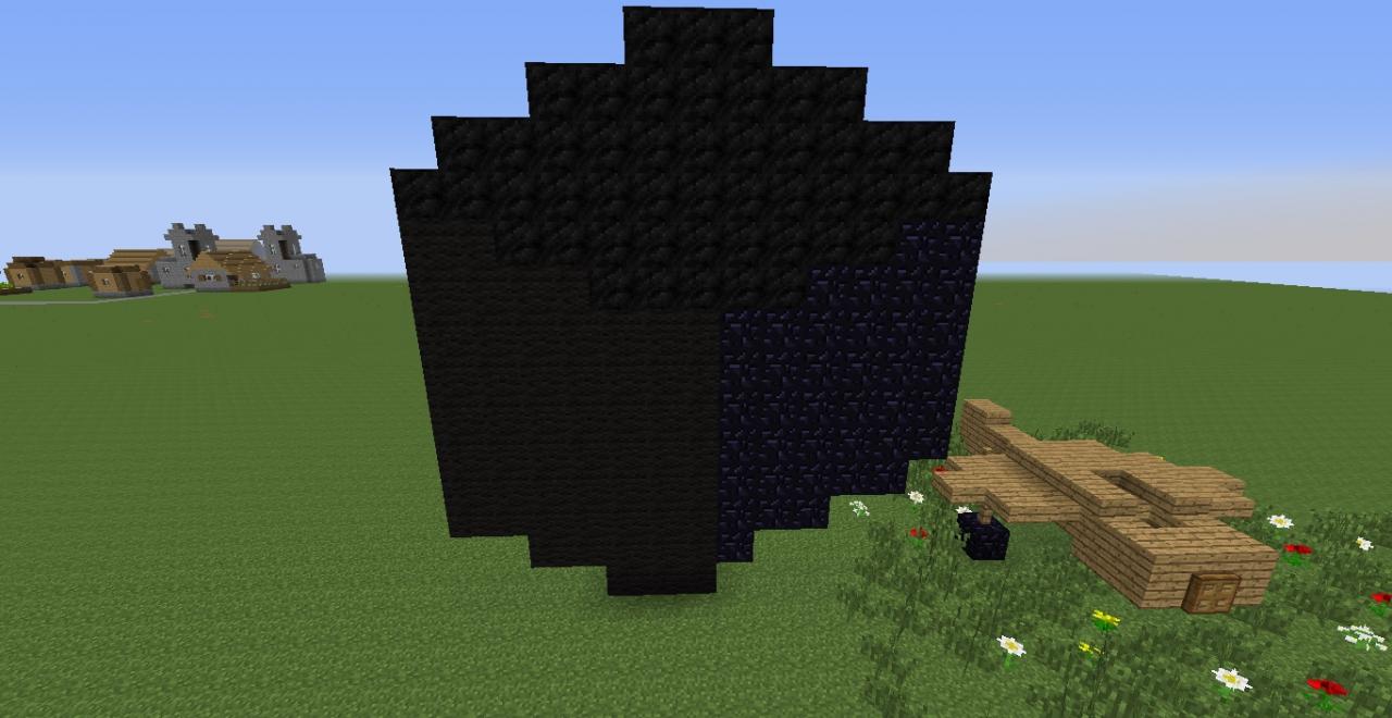 black wool art Minecraft Map