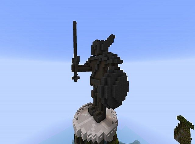 Medieval_Stone_Statue_Warrior Minecraft Map