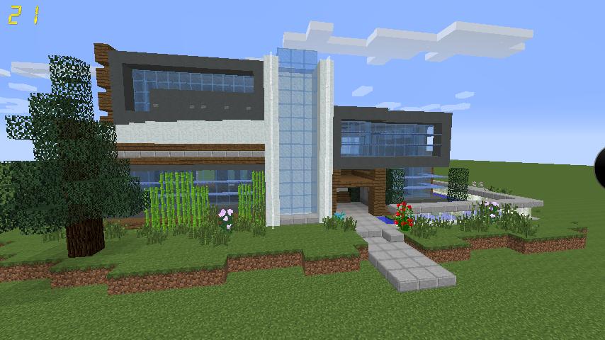 Modern House Exterior Minecraft Map