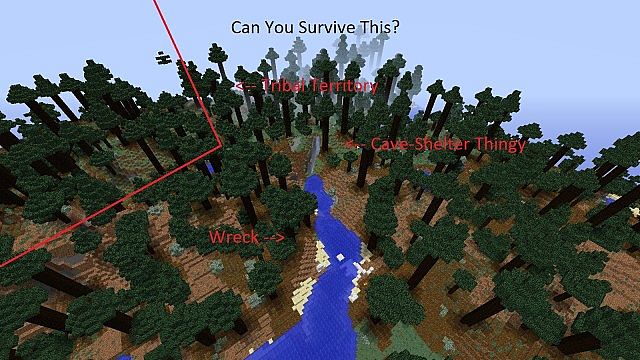 An Adventure in the Wilderness: Lost On Radar Minecraft Map