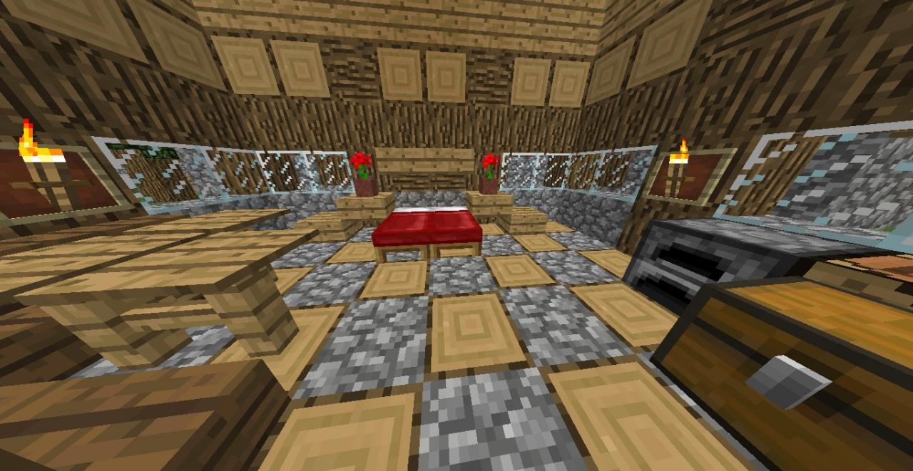 Builds and interiors Minecraft Map