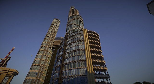 Spindle - A Futuristic Skyscraper Minecraft Map