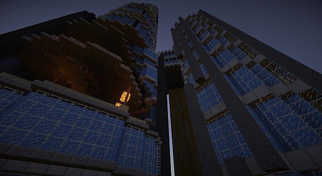 Spindle - A Futuristic Skyscraper Minecraft Map