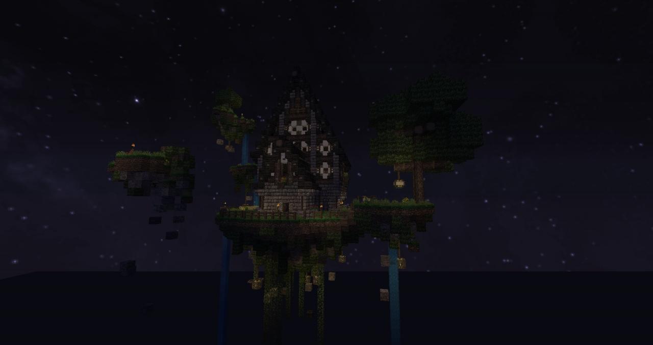 Flying Island with House Minecraft Map