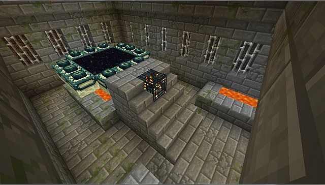 Little house with STRONGHOLD entrance Minecraft Map