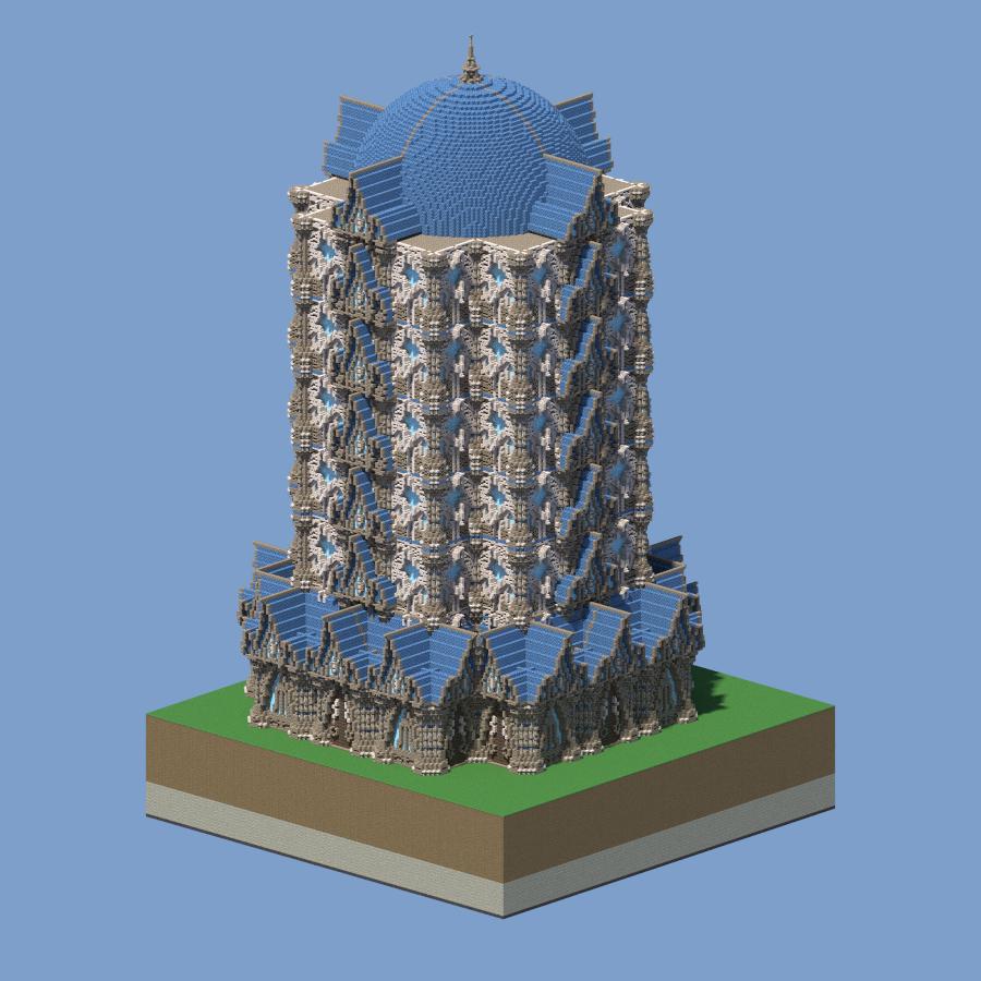 Big baroque tower Minecraft Map