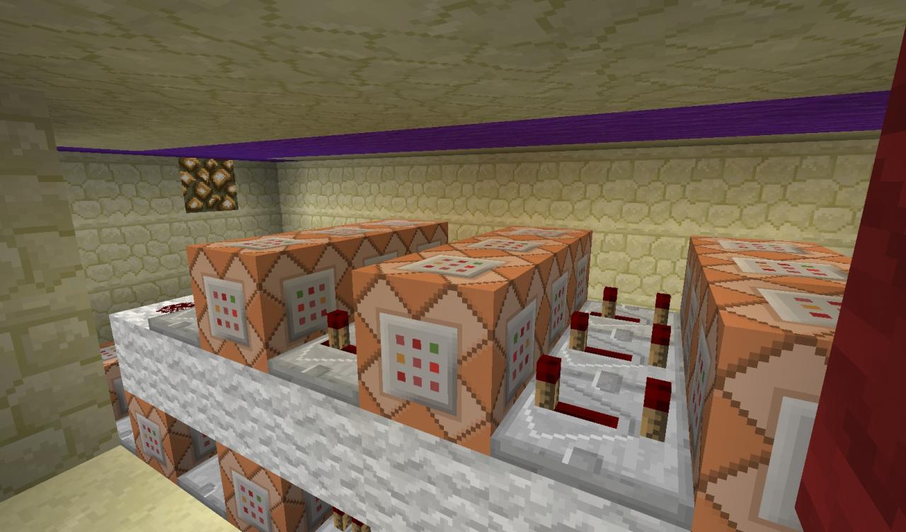 Automatic Color-Wall [RedStone][Mini] Minecraft Map