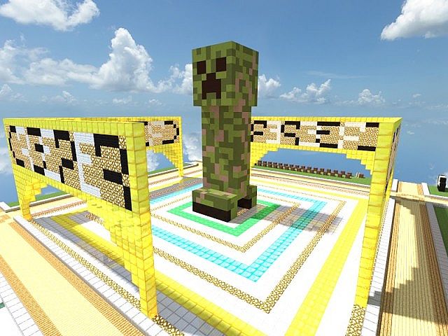 Creeper Statue Minecraft Map