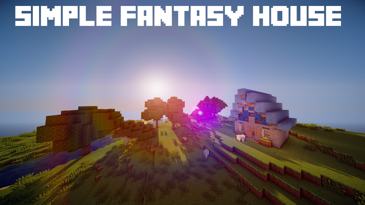 Simple Fantasy House | Perfectly Symmetrical Minecraft Map
