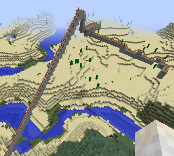 awesome roller coaster Minecraft Map