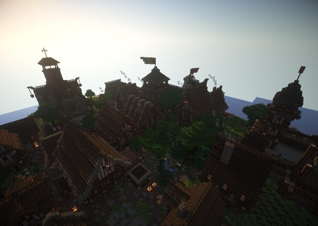 medieval island Minecraft Map
