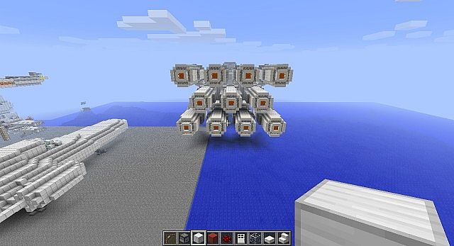 Minecraft Tantive IV avec interieur/ With full interior Minecraft Map