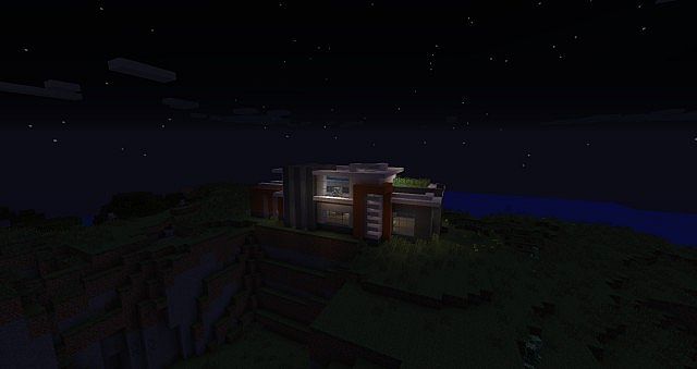 Modern house one side Minecraft Map