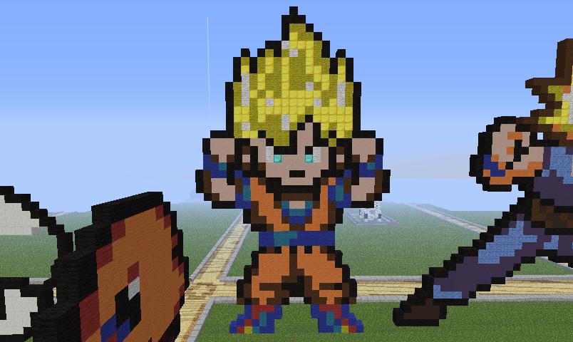 Pixel art Minecraft Map