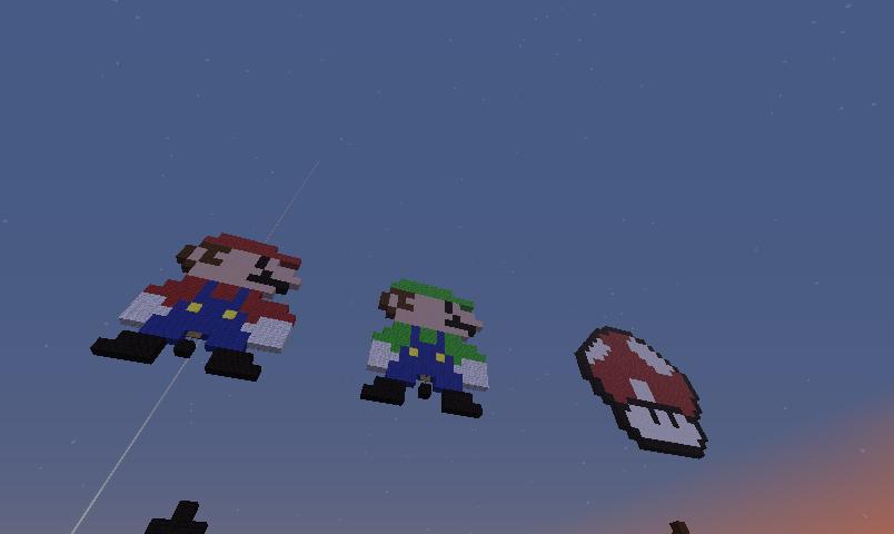 Pixel art Minecraft Map