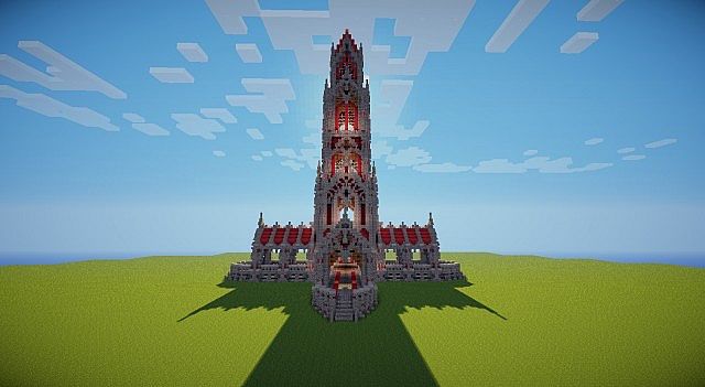 Red tower Minecraft Map