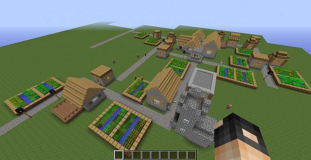 giant villages very close to eachother?! Minecraft Map