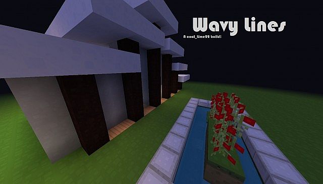 Modern House Two - Wavy Lines! Minecraft Map