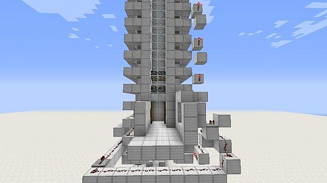 elevator up and down with shaft Minecraft Map