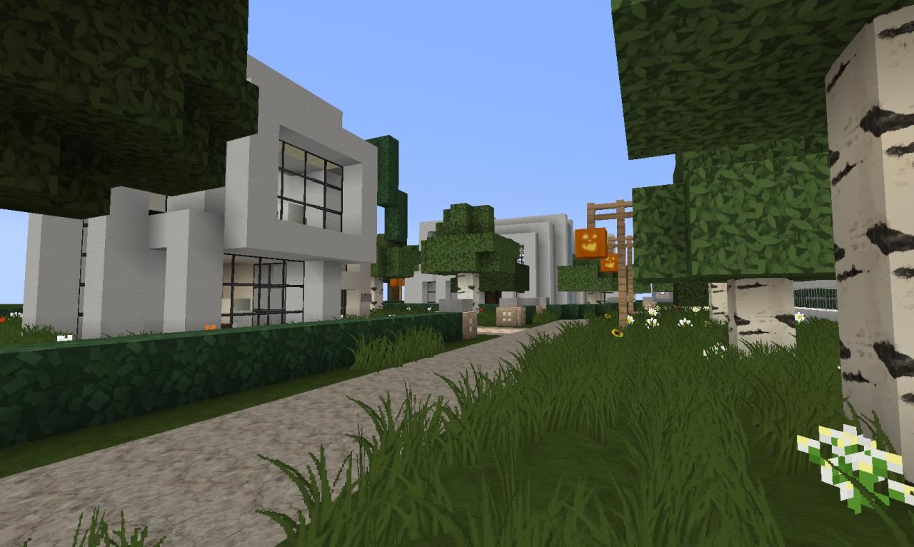 Modern village Minecraft Map
