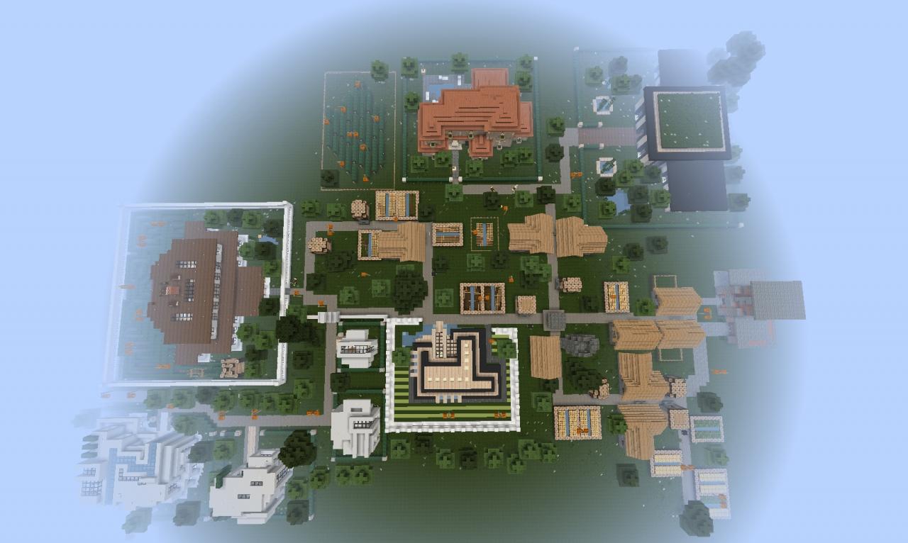 Modern village Minecraft Map