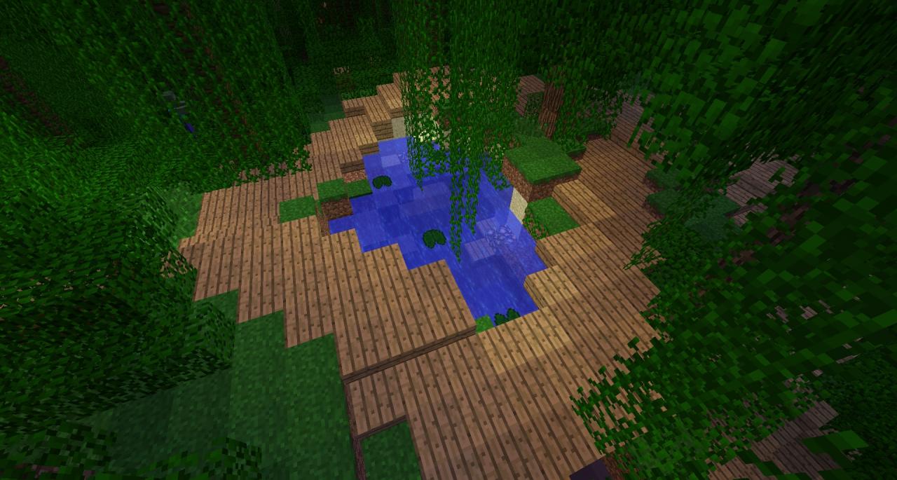 Small Jungle Mountain Town Minecraft Map