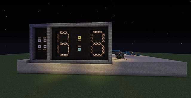 Redstone Digital Clock Minecraft Map