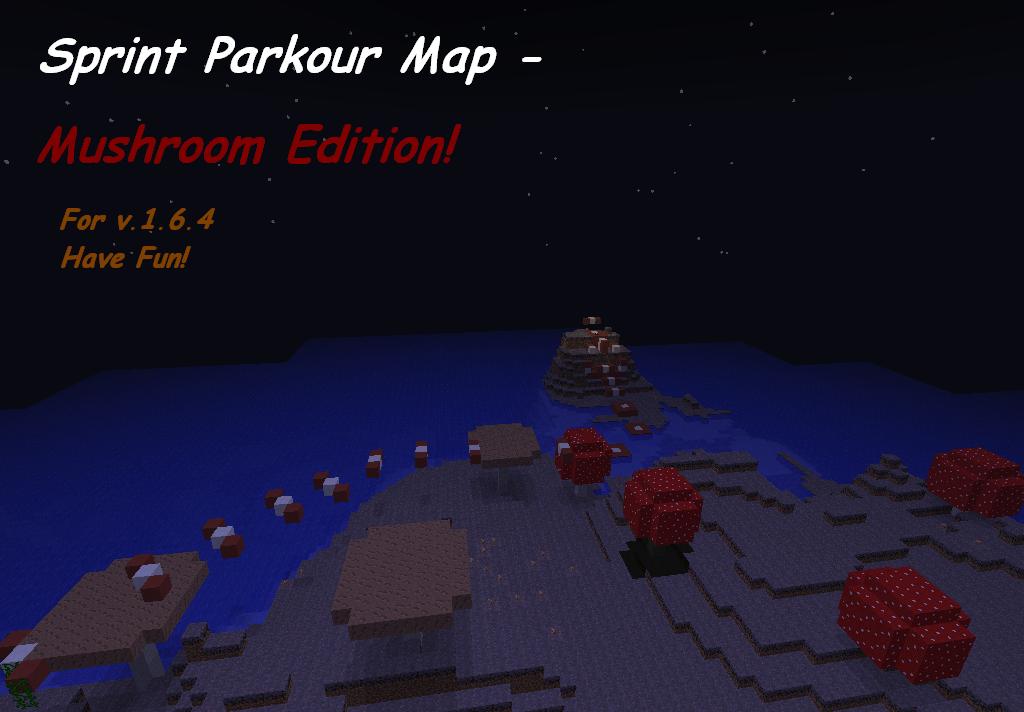 Sprint Parkour Map - Mushroom Edition! Minecraft Map