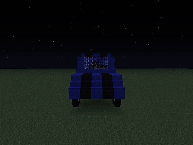Car blue Striped Minecraft Map