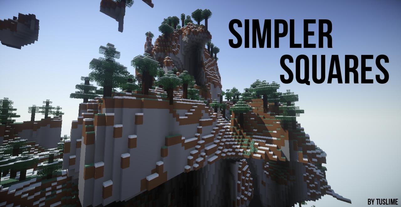 [1.7.2] Simpler Squares By TuSlime Minecraft Texture Pack