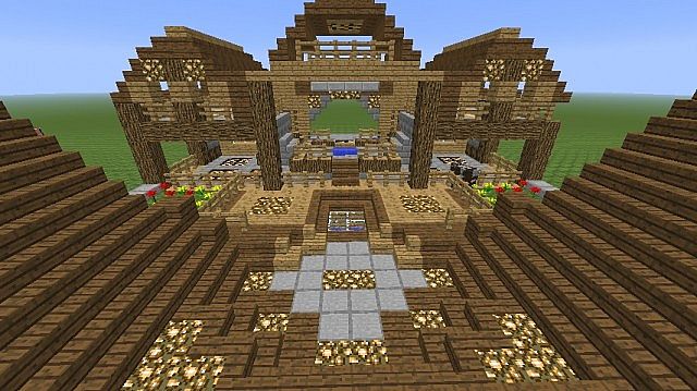 Multi-wood house Minecraft Map