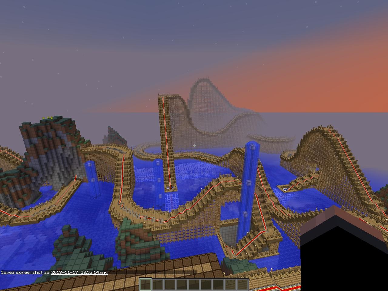 The most Awesome! ROLLER COSTER Minecraft Map