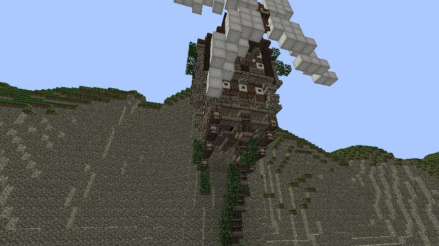 Epic Steampunk Wind Mill!!!! Minecraft Map