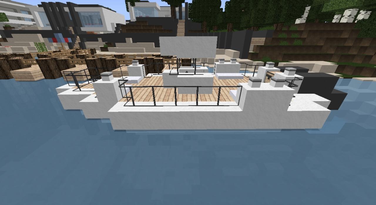 Modern Fishing Boat Minecraft Map