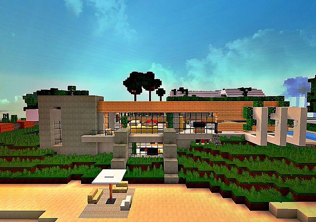 Autumn Falling - Modern Home Minecraft Map