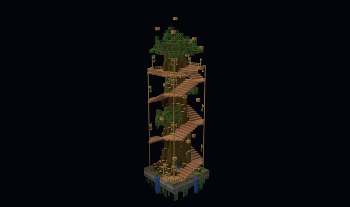 Comically Large Tree [One Chunk Challenge] Minecraft Map
