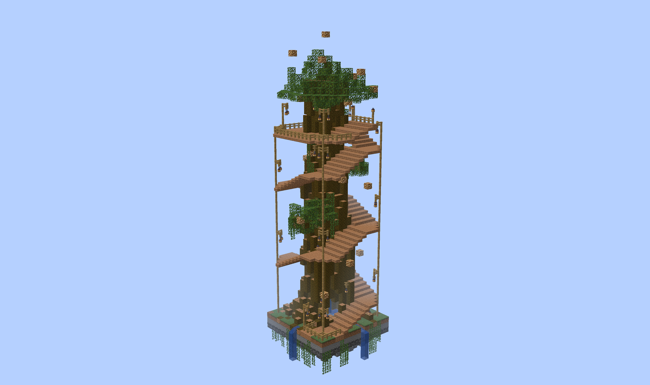 Comically Large Tree [One Chunk Challenge] Minecraft Map