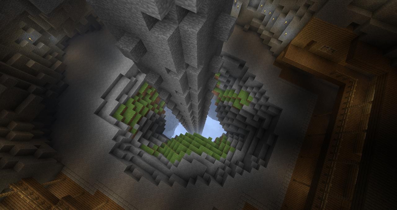 our last cave city in Gooncraft Minecraft Map