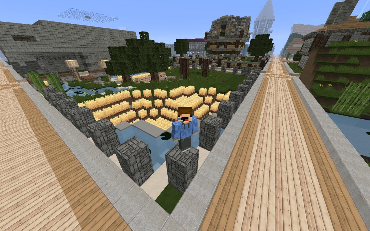 Nice Simple Park Landscape Minecraft Map