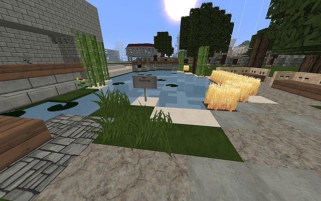 Nice Simple Park Landscape Minecraft Map