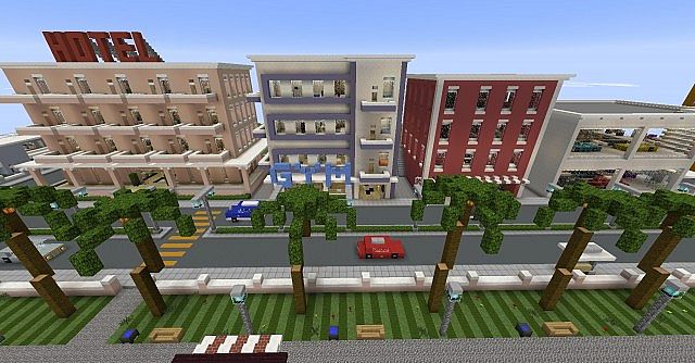 City based on Los angeles/miami - SNEAK PEAK Minecraft Map