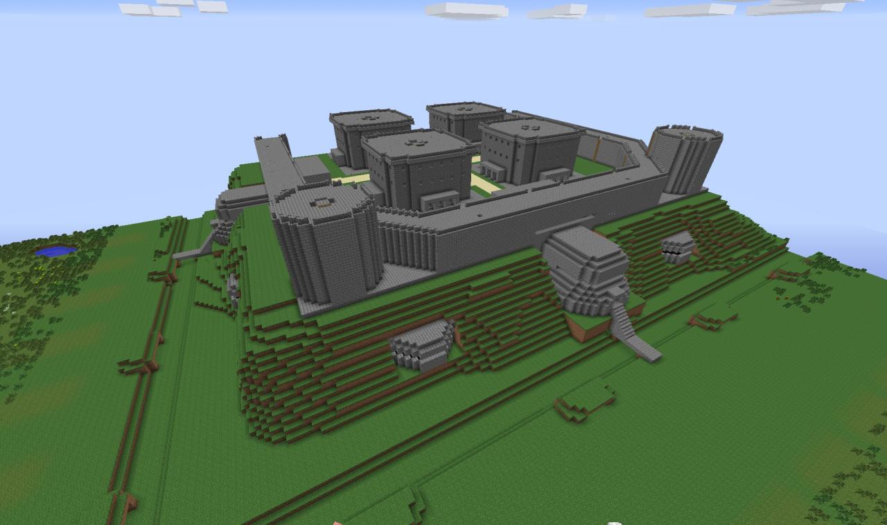 WWII/Medieval Style Fortress (Empty) Minecraft Project