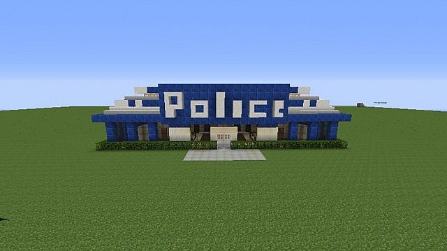 Small Police Station Minecraft Project