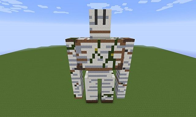 iron golem statue Minecraft Map