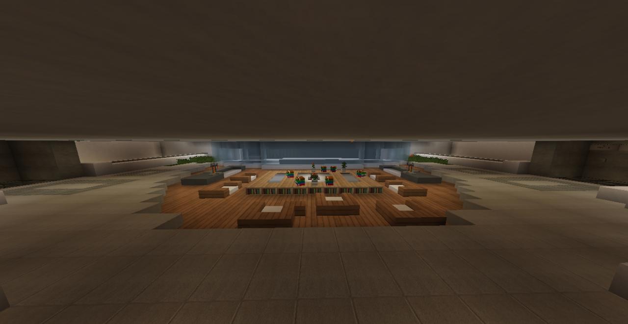 WOK Futuristic Modern concept library!!!! Minecraft Map