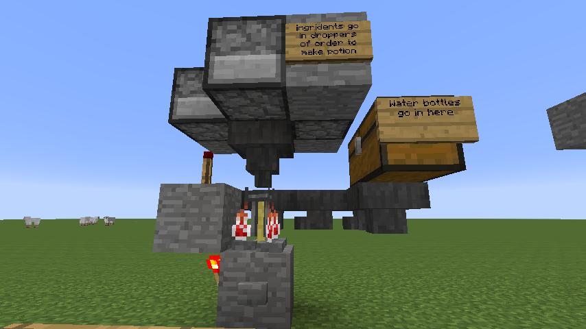 Semi-Auto Brewing station Minecraft Map