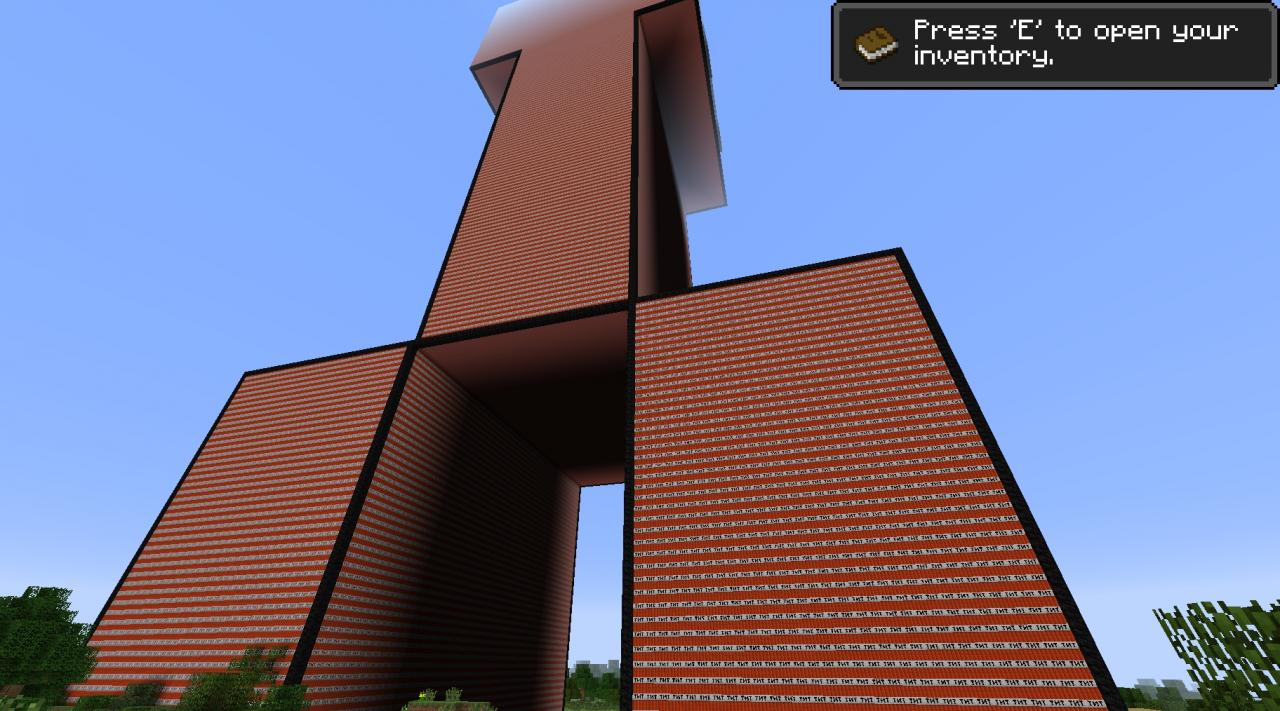 Giant TNT Creeper w/60,000 TNT Minecraft Map